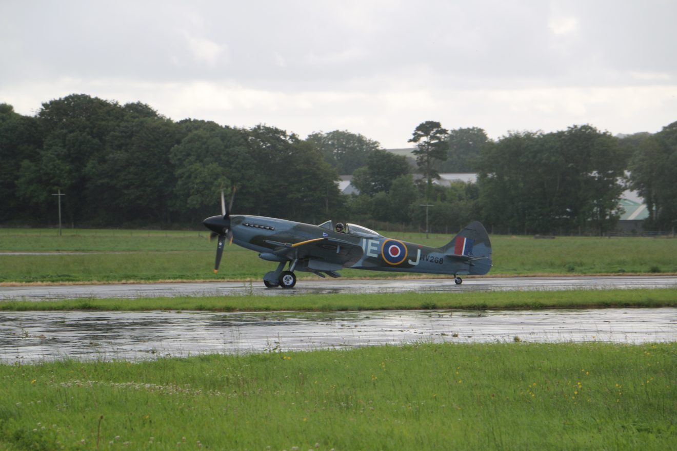 Haverfordwest: Spitfires make surprise landing to refuel on way to ...