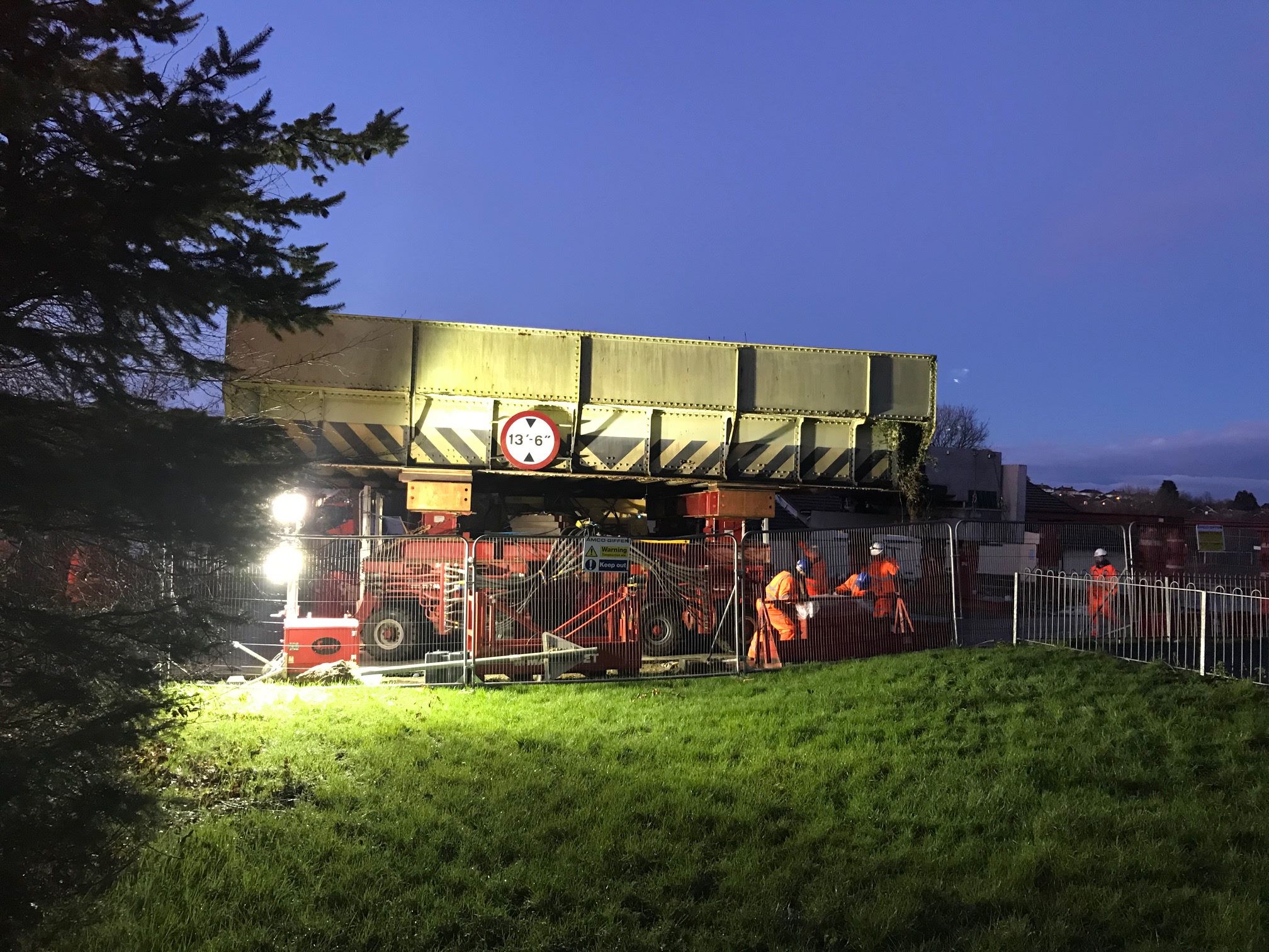 Merlins Bridge: Work to replace first of two railway bridges well ...