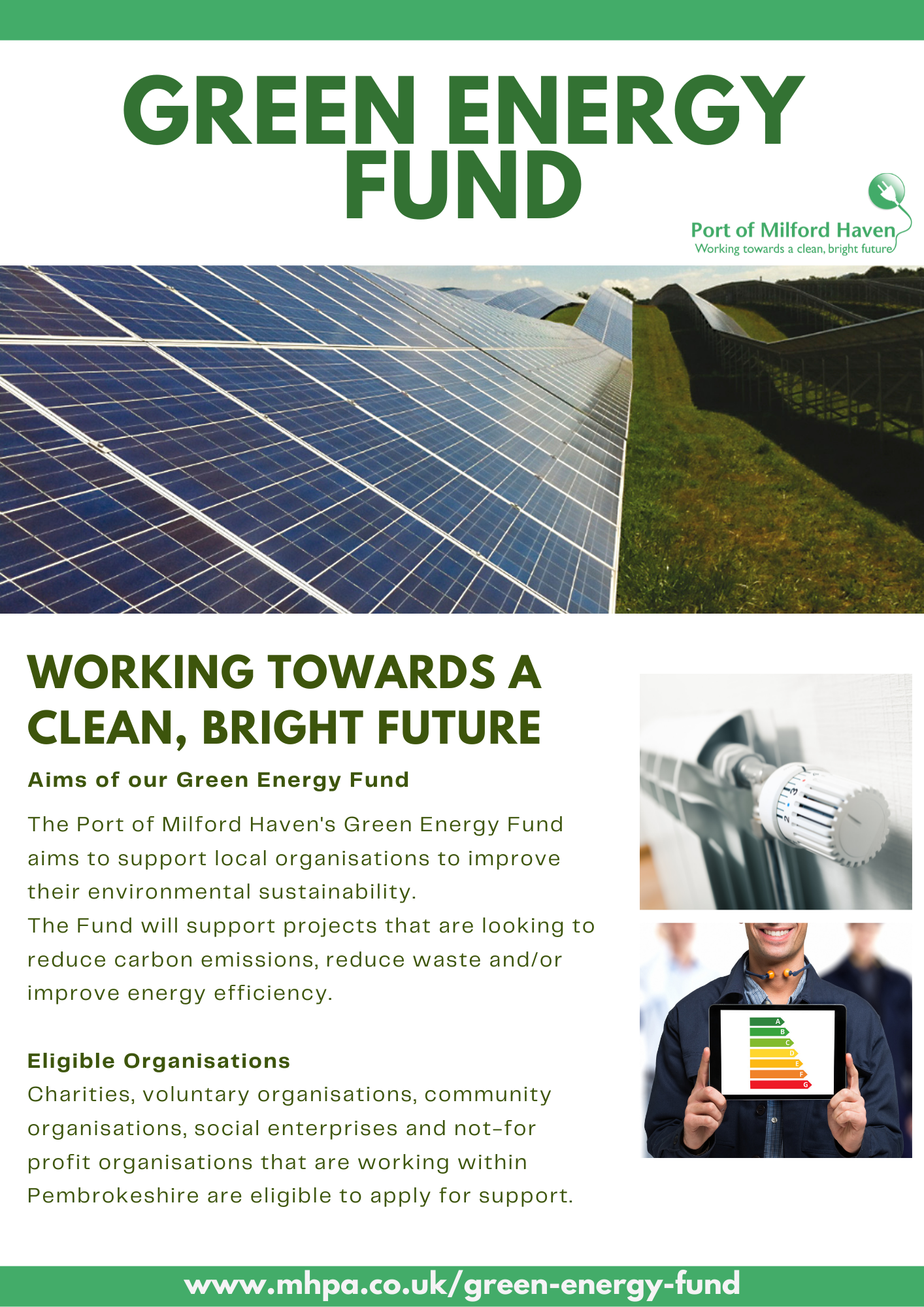 Community Groups invited to apply for cash as Port launches Green ...