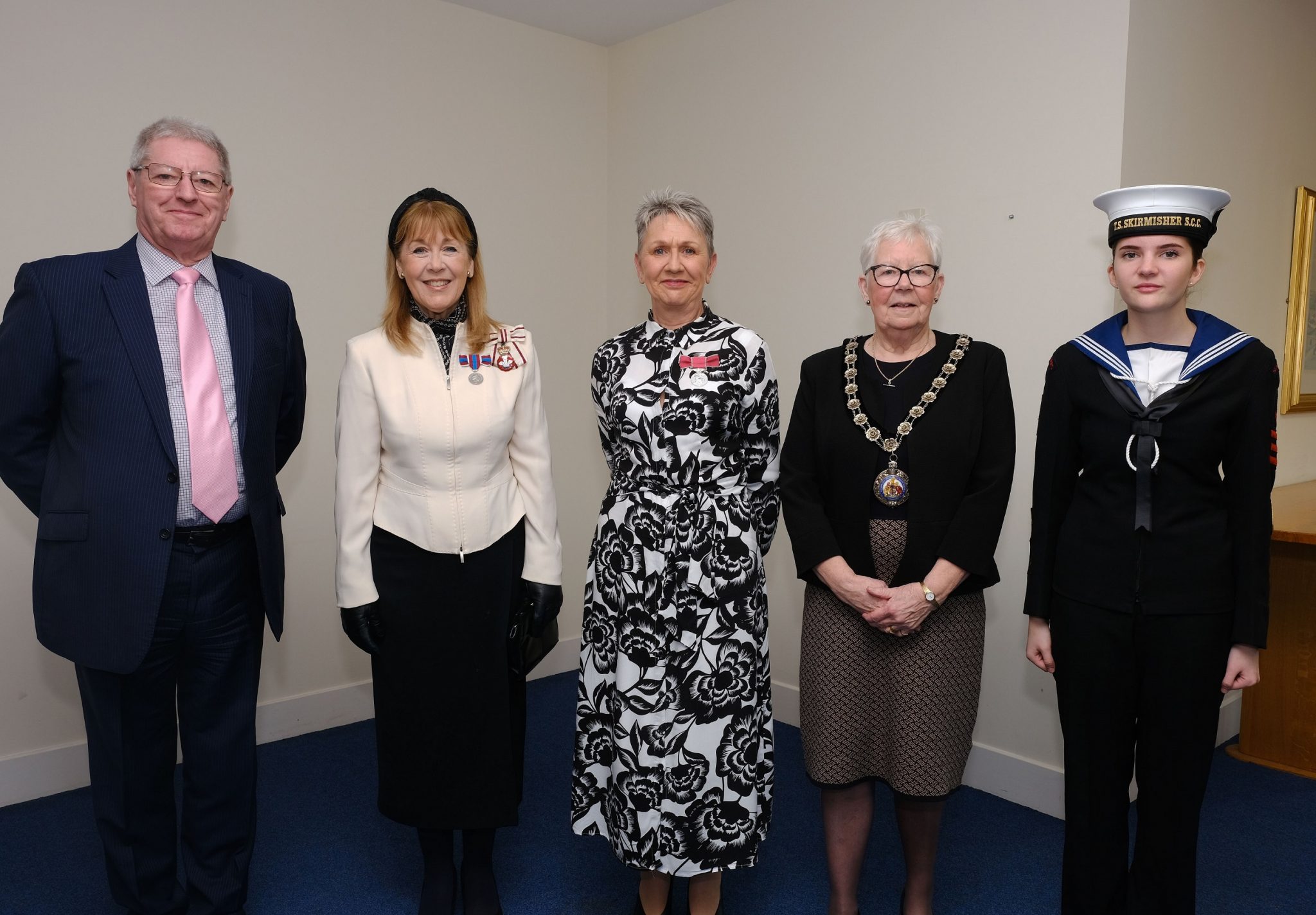 Ceremony held at County Hall for recipients of the British Empire Medal ...