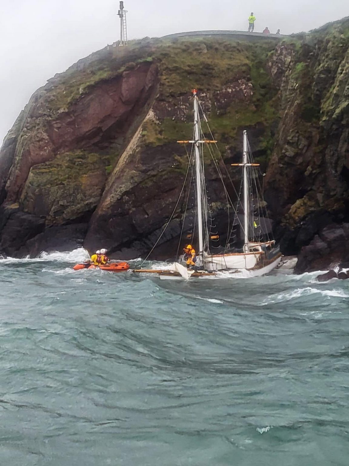 Heroic RNLI lifeboat crew battles storm betty to save stricken yachts ...