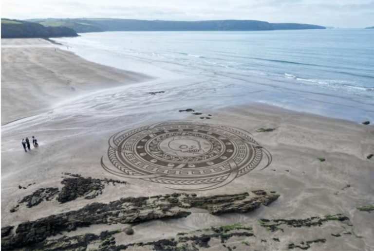 Broad Haven beach mystifies once more with UFO sand pattern – The ...