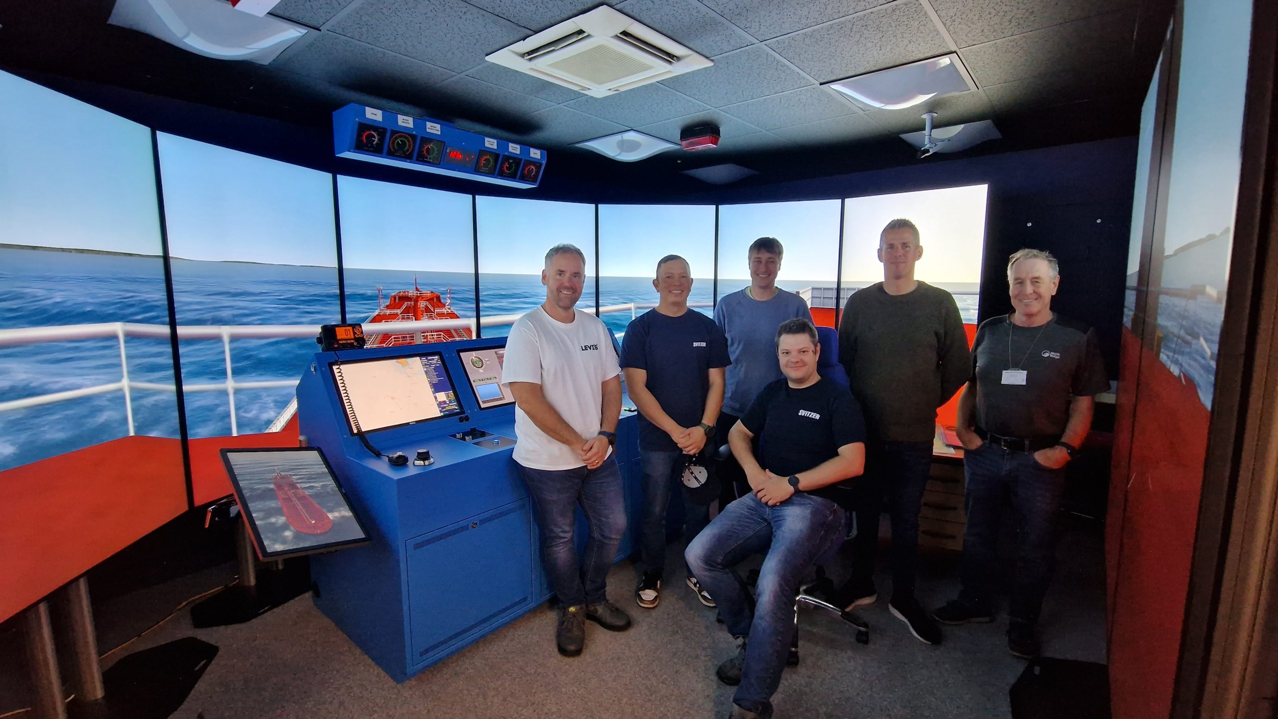 A training day was held at the simulator suite recently with staff from the Port of Milford ...