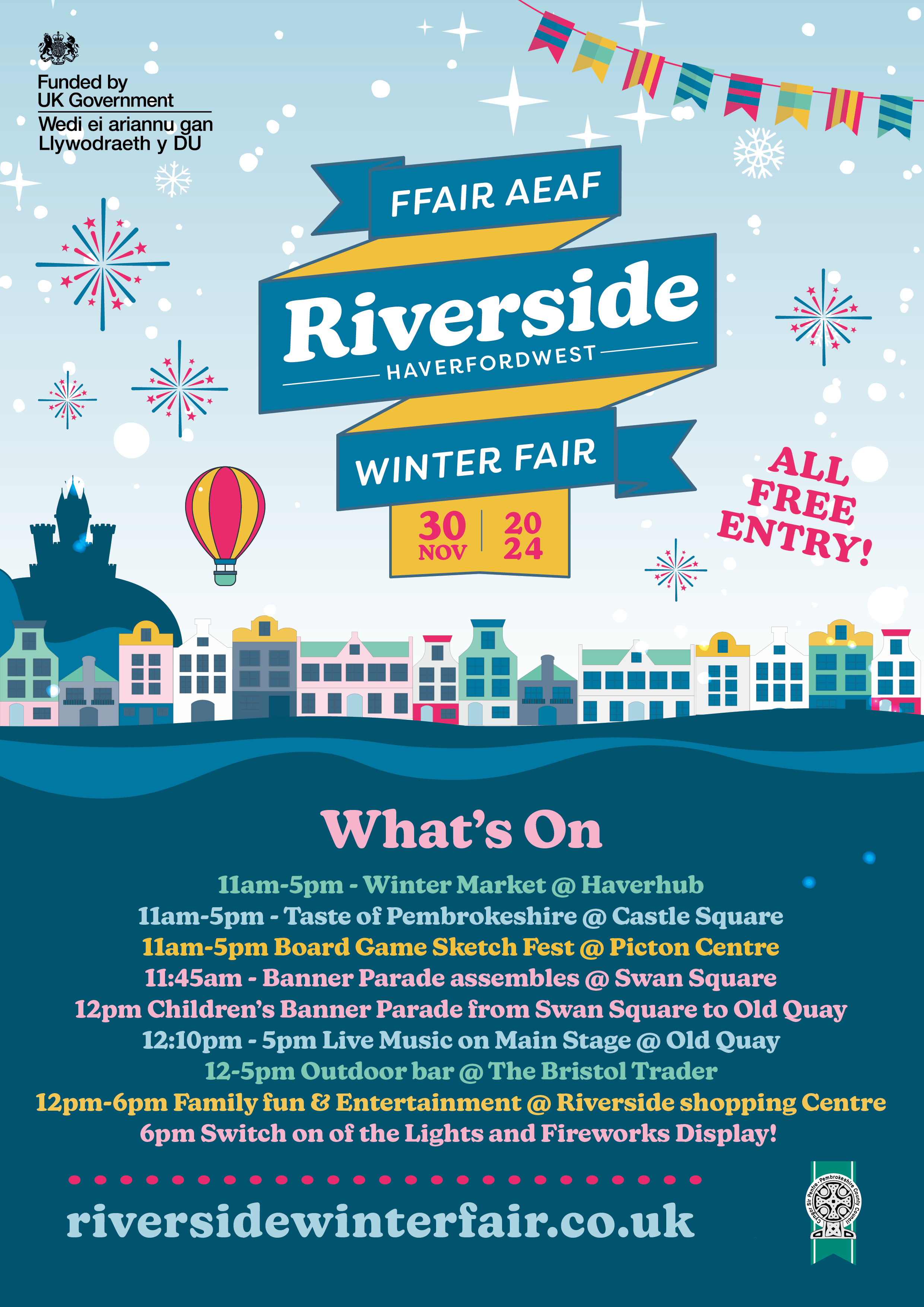 Riverside Events Poster ENG – The Pembrokeshire Herald