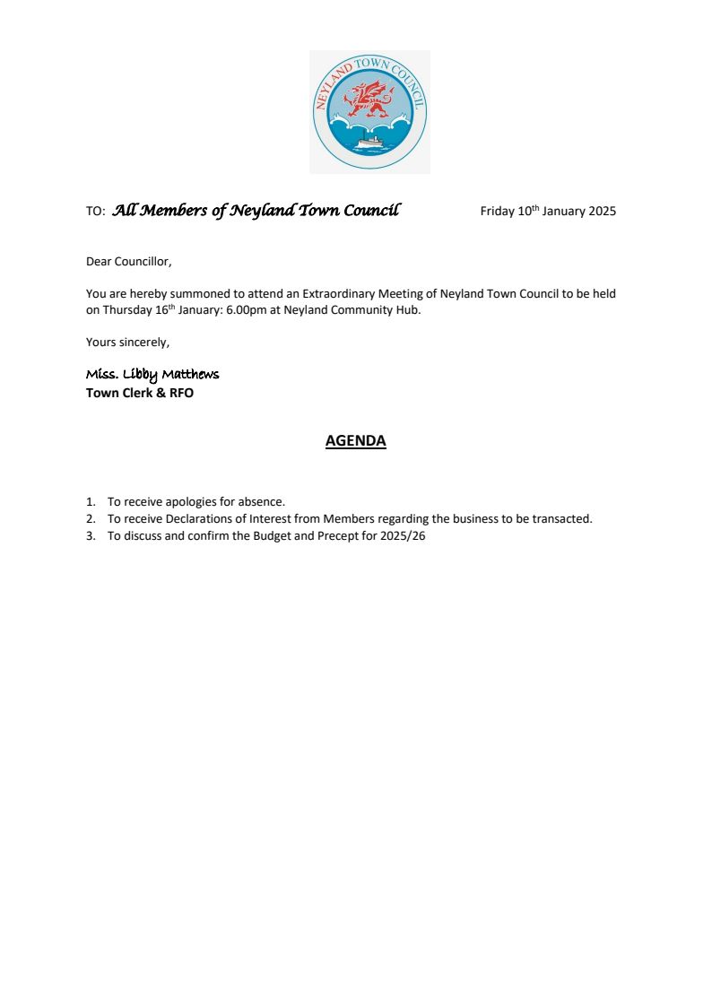 neyland meeting – The Pembrokeshire Herald