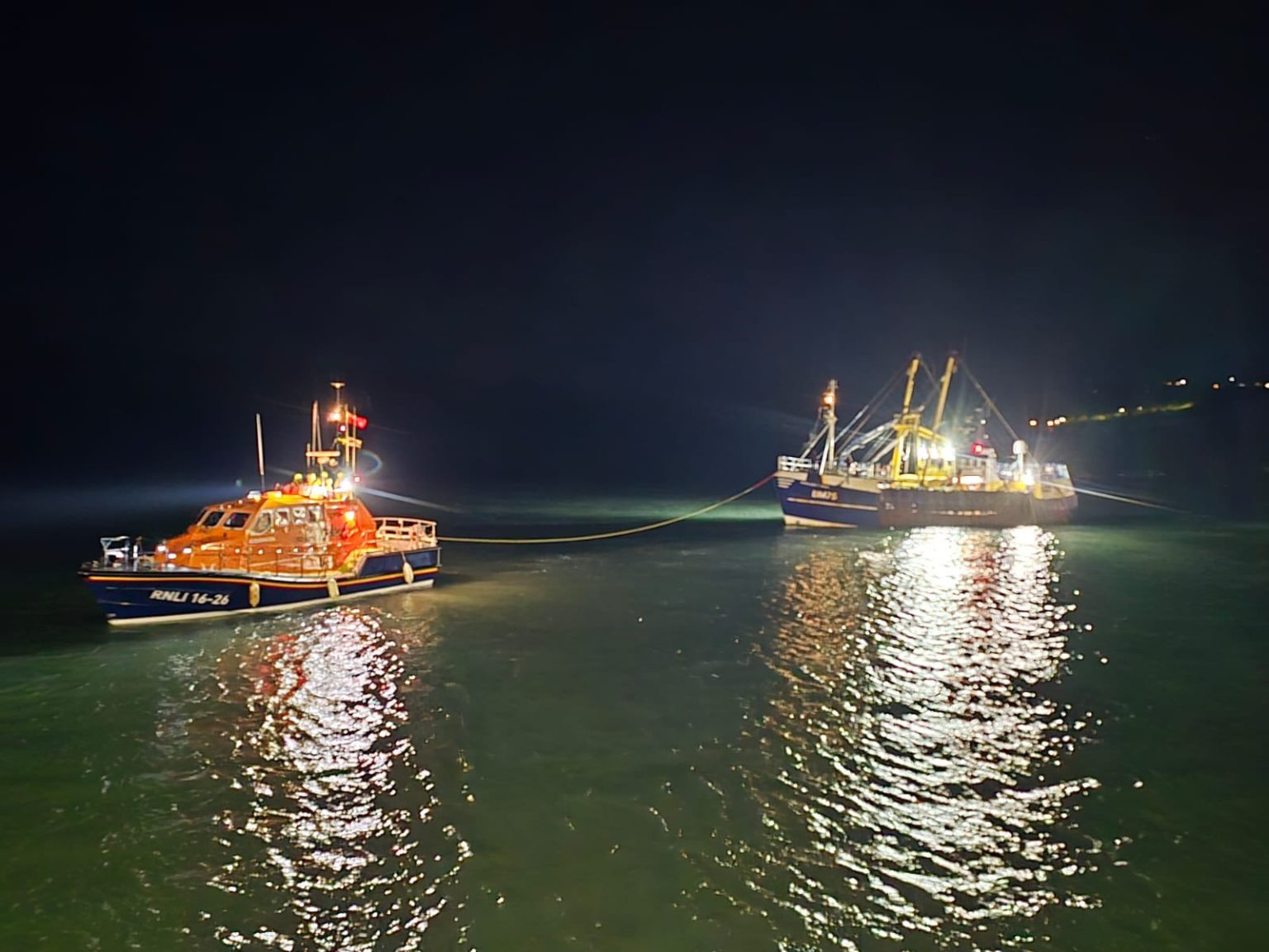 St Davids lifeboat tows stricken trawler to safety – The Pembrokeshire ...