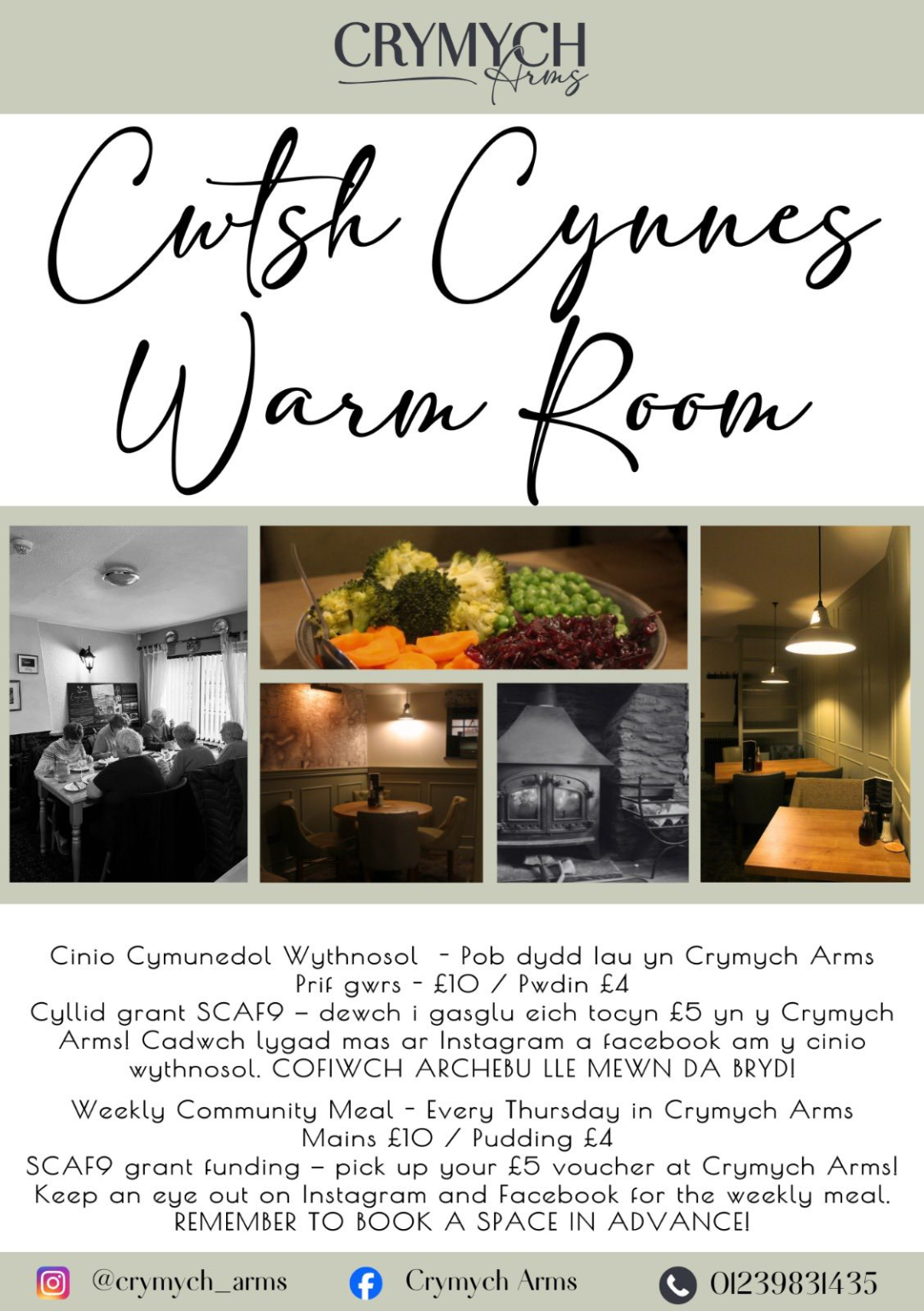 Warm room project returns to Crymych with £5 roast lunches – The ...