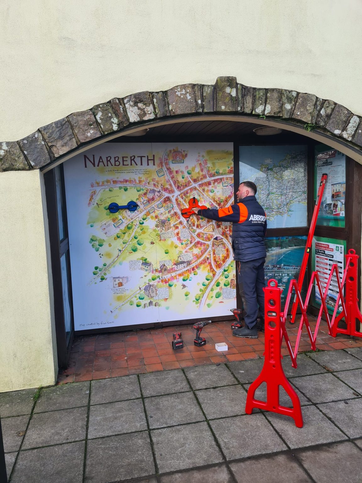 New illustrated heritage map unveiled in Narberth town centre – The ...
